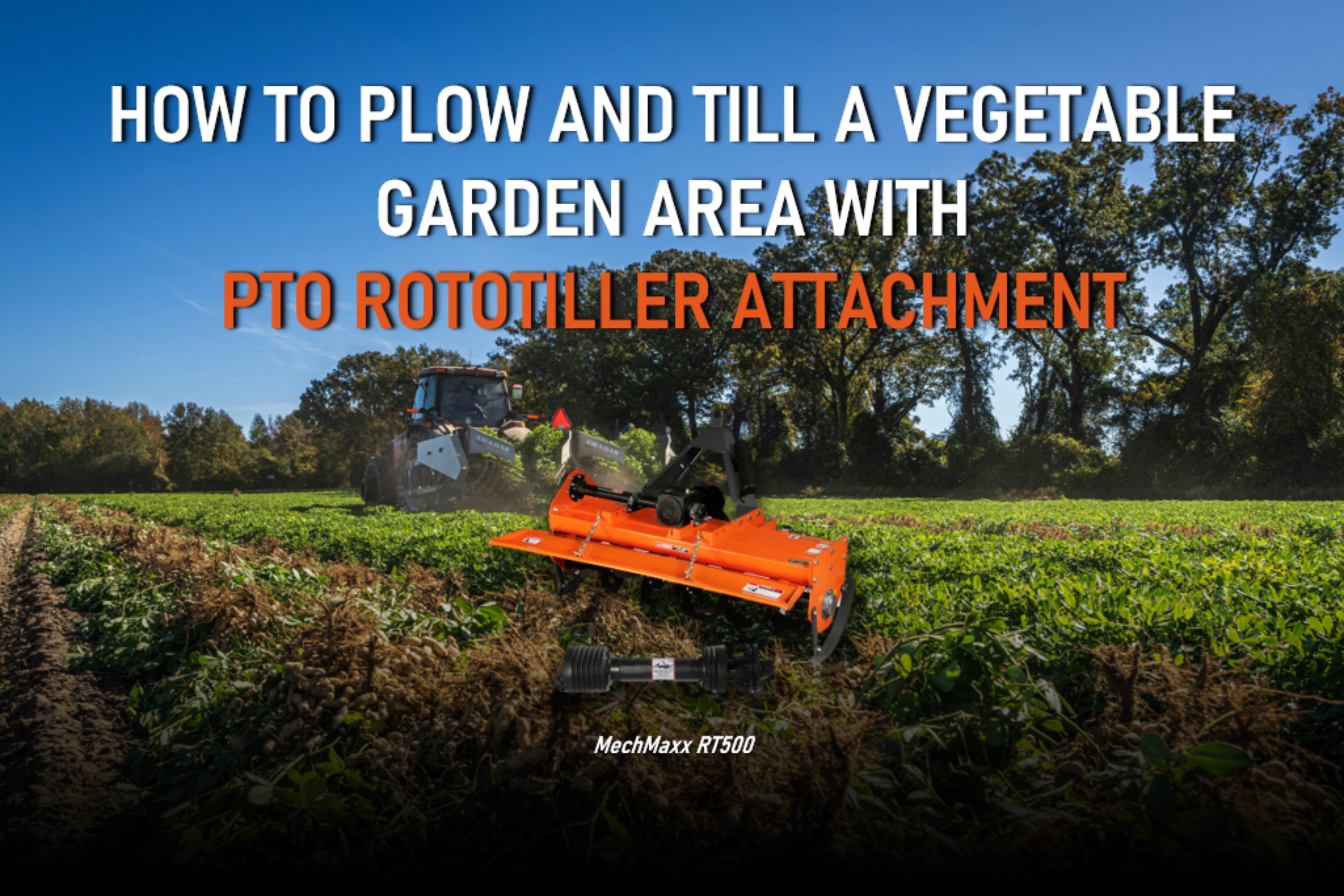 How to Plow and Till a Vegetable Garden Area with Tractor Rototiller ...