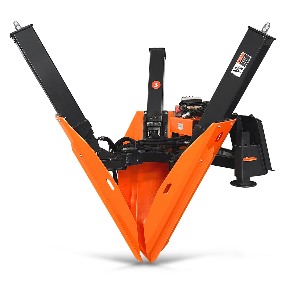 36” Skid Steer Hydraulic Tree Spade, 4” Diameter Cut Capacity, 22” Bla