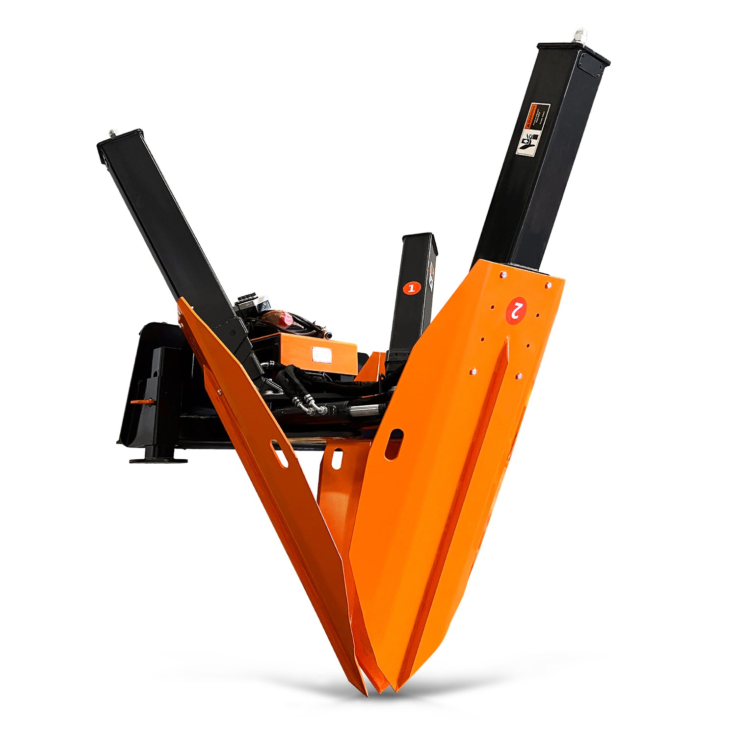 36” Skid Steer Hydraulic Tree Spade, 4” Diameter Cut Capacity, 22” Bla