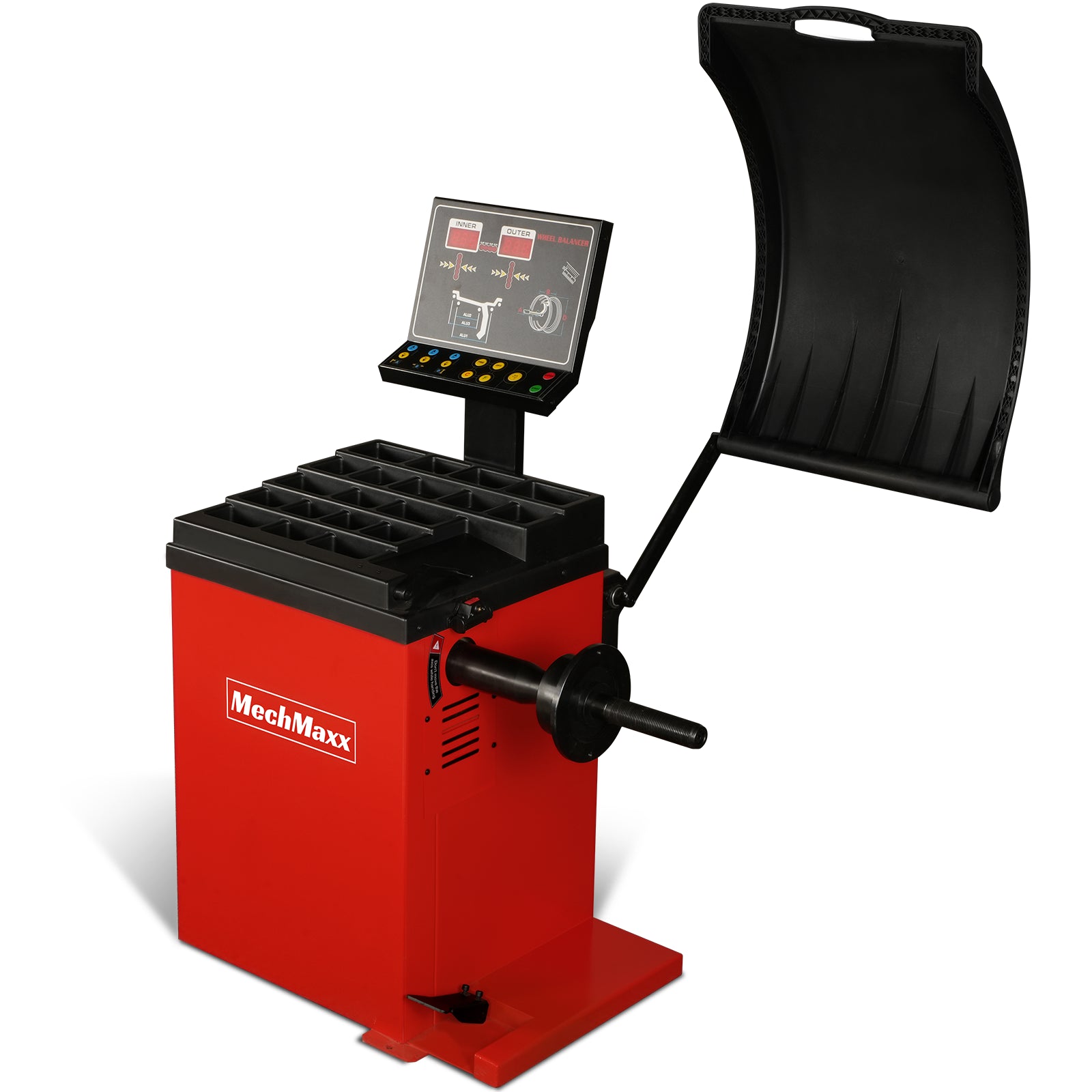 10-24" Rim Wheel Balancer Car Tire Balancing Machine 40 mm Shaft with