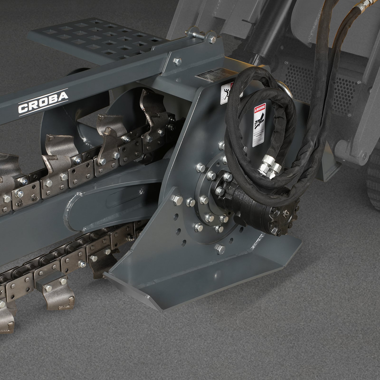 20 Cutting Depth Mini Skid Steer Trencher