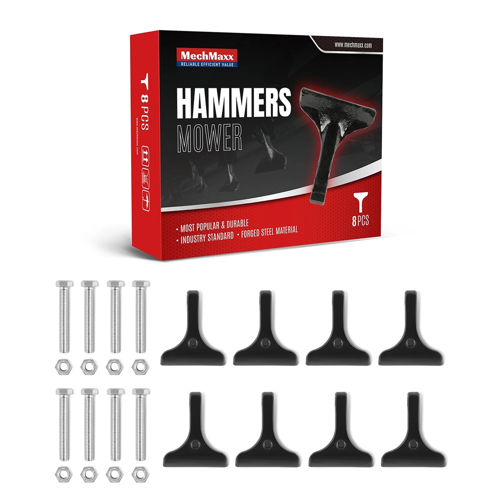 ( 1 Pack / 8 Pcs ) Hammers for Mowers SSFM-70; ERM80 and EFS Series (S