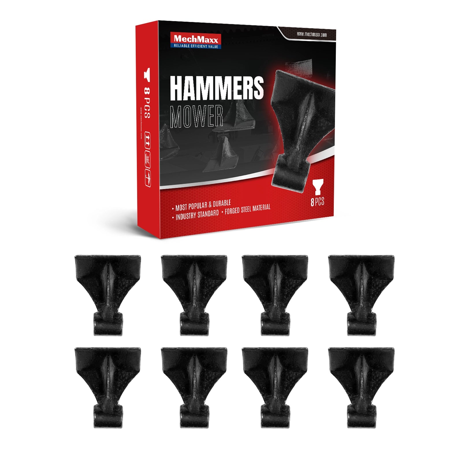 ( 1 Pack / 8 Pcs ) Hammers for NAM; NAM-H; VAM72 Mowers (SKU: 150137;