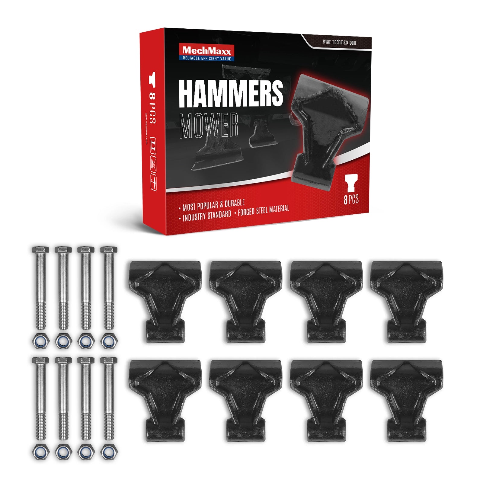 ( 1 Pack / 8 Pcs ) Hammers for VAM Mowers (SKU: 150143; 150143G; 15014