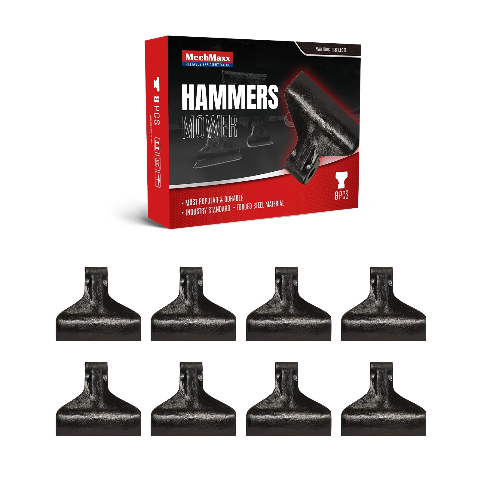 ( 1 Pack / 8 Pcs ) Hammer for AGF; VBM Flail Mower (SKU: 150202; 15020