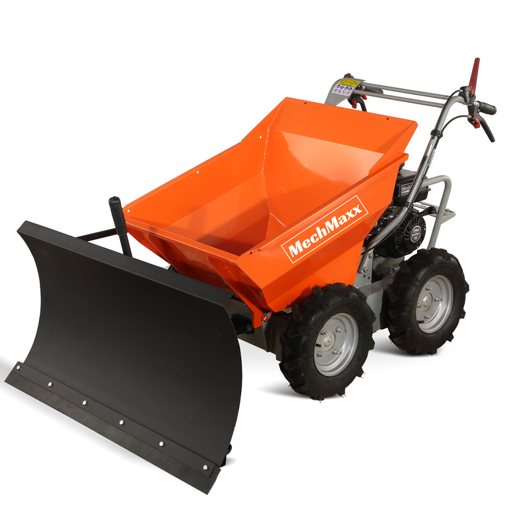 660lbs Capacity 7HP Gas Powered Wheelbarrow Cart with Snow Shovel , T3