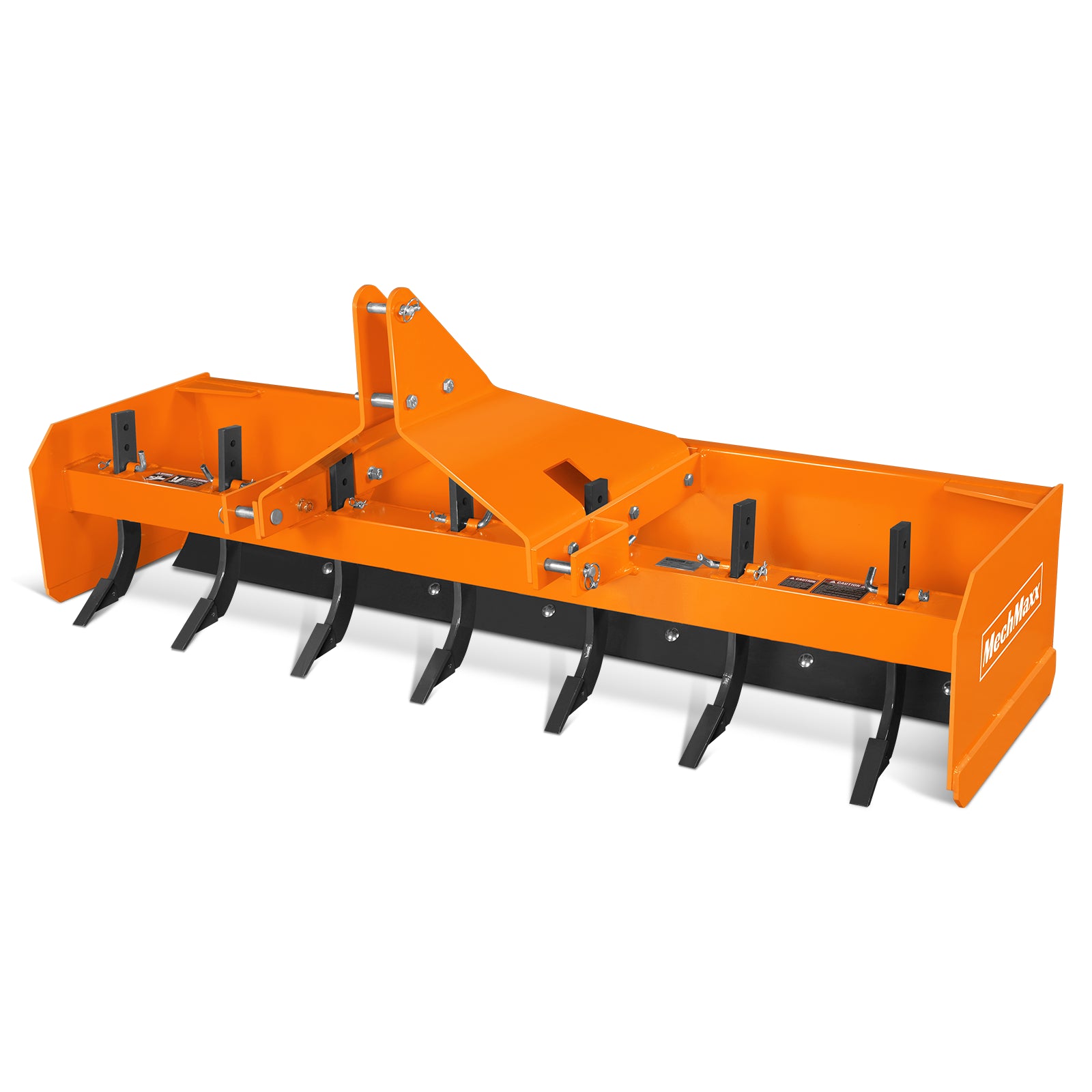 84" Box Blade Scraper with 7 Shanks 3 Point Hitch Tractor Attachment,