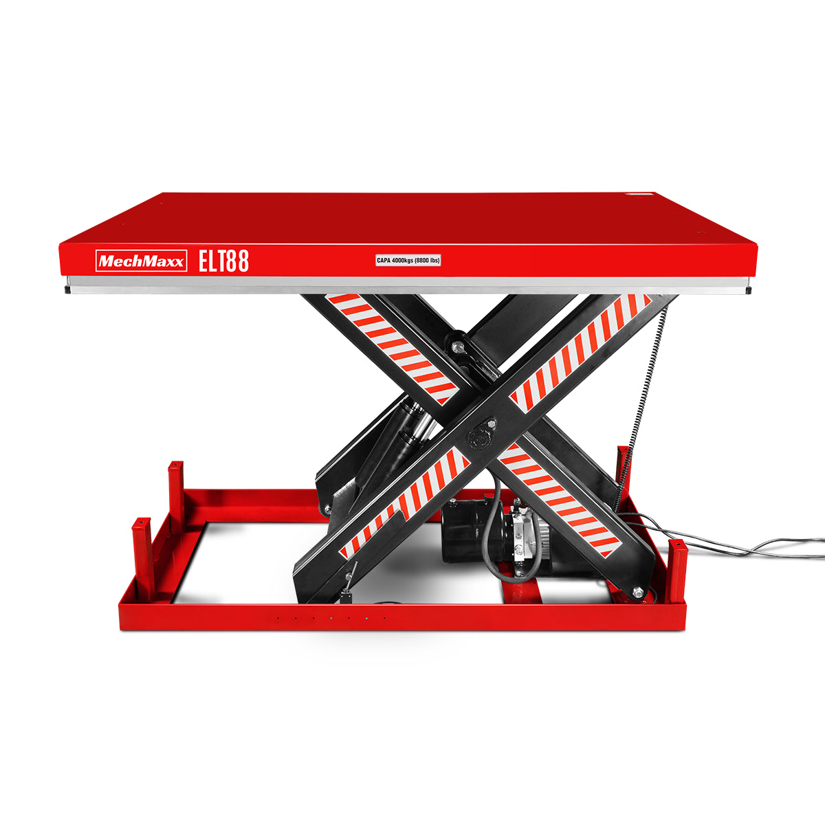 8800lbs Capacity Stationary Hydraulic Lift Table, 66.9” x 47.2” Platfo