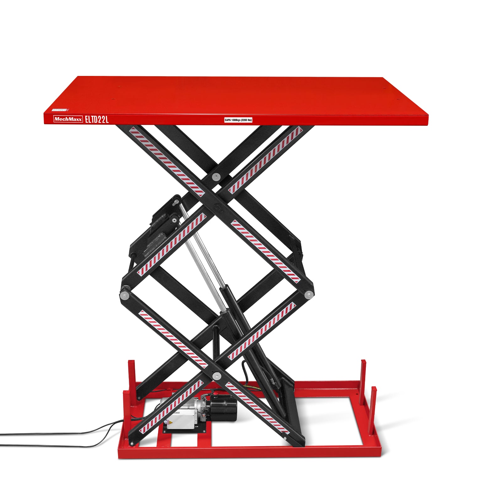 2200 lbs Capacity Stationary Powered Hydraulic Double Scissor Lift Tab