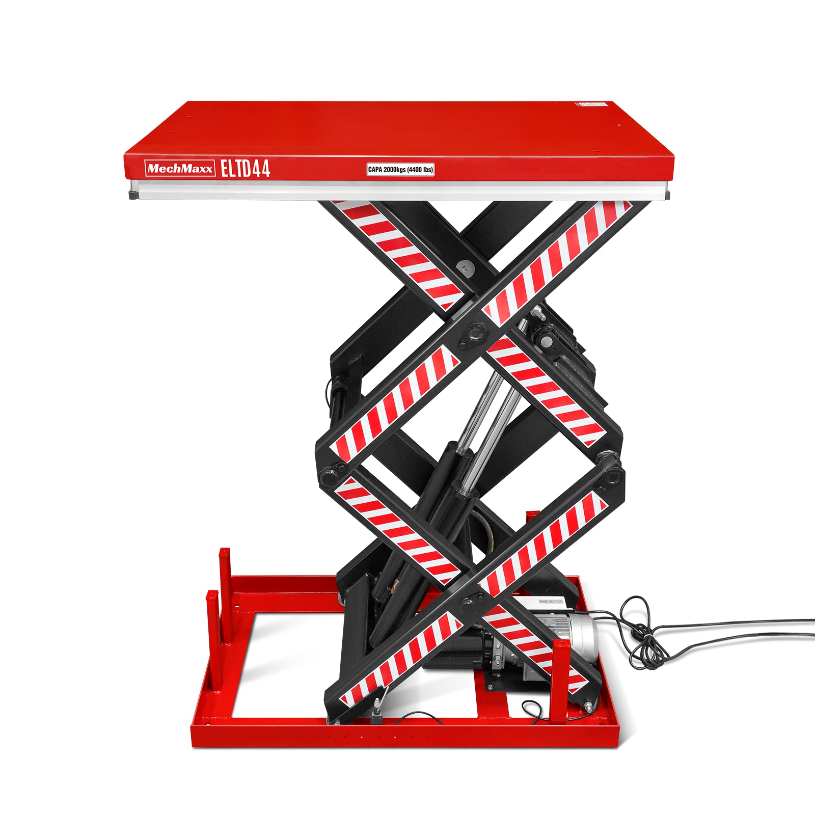 4400lbs Capacity Stationary Electric Hydraulic Double Scissor Lift Tab
