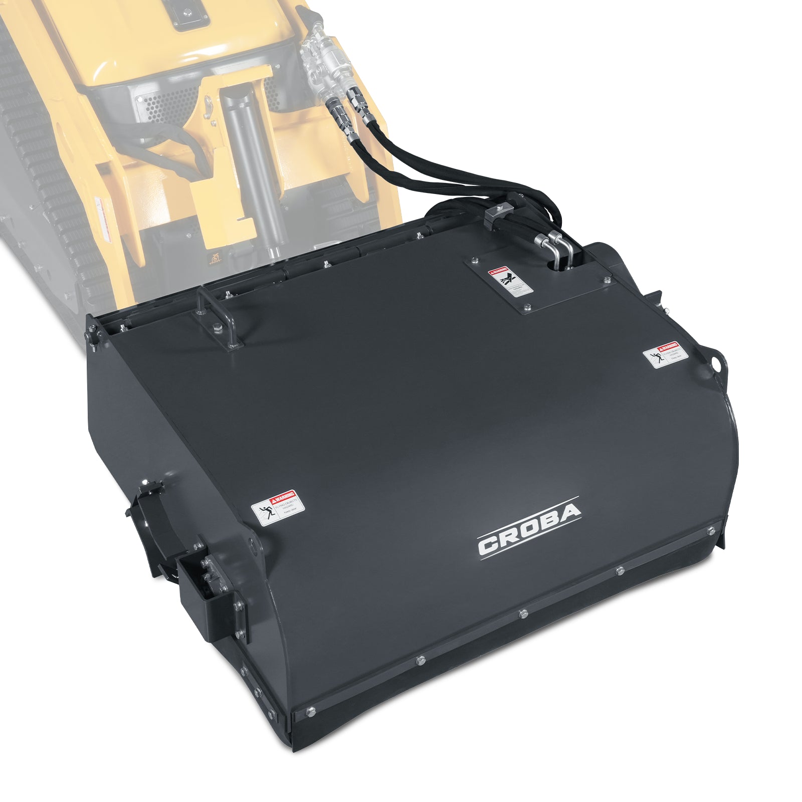 40'' Working Width Mini Skid Steer Box Broom Sweeper