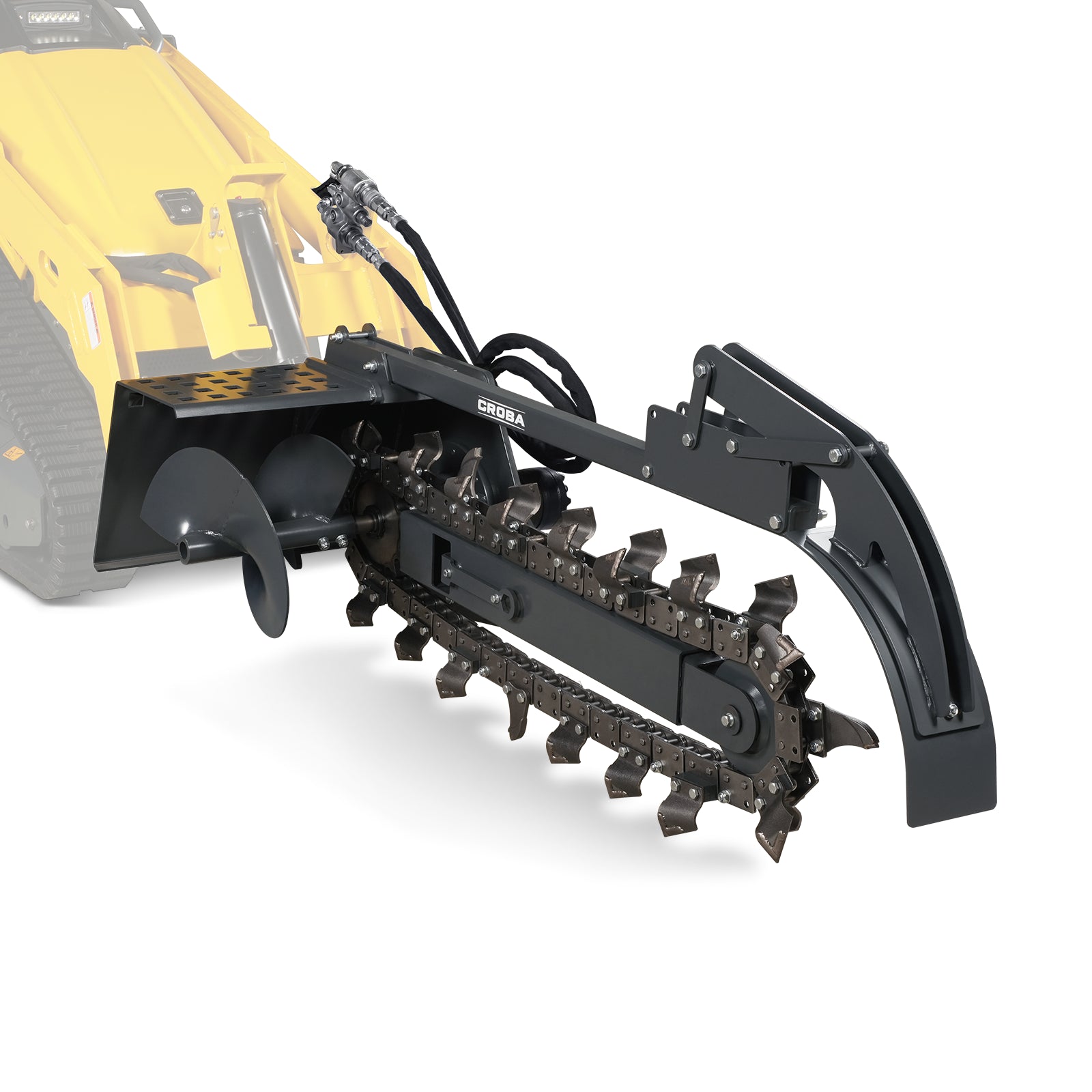 20 Cutting Depth Mini Skid Steer Trencher