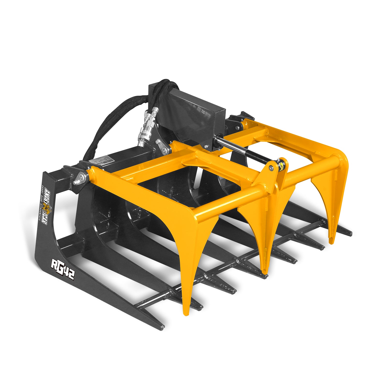 42" Mini Skid Steer Skeleton Grapple Attachment, 24" Arm Opening, 2000