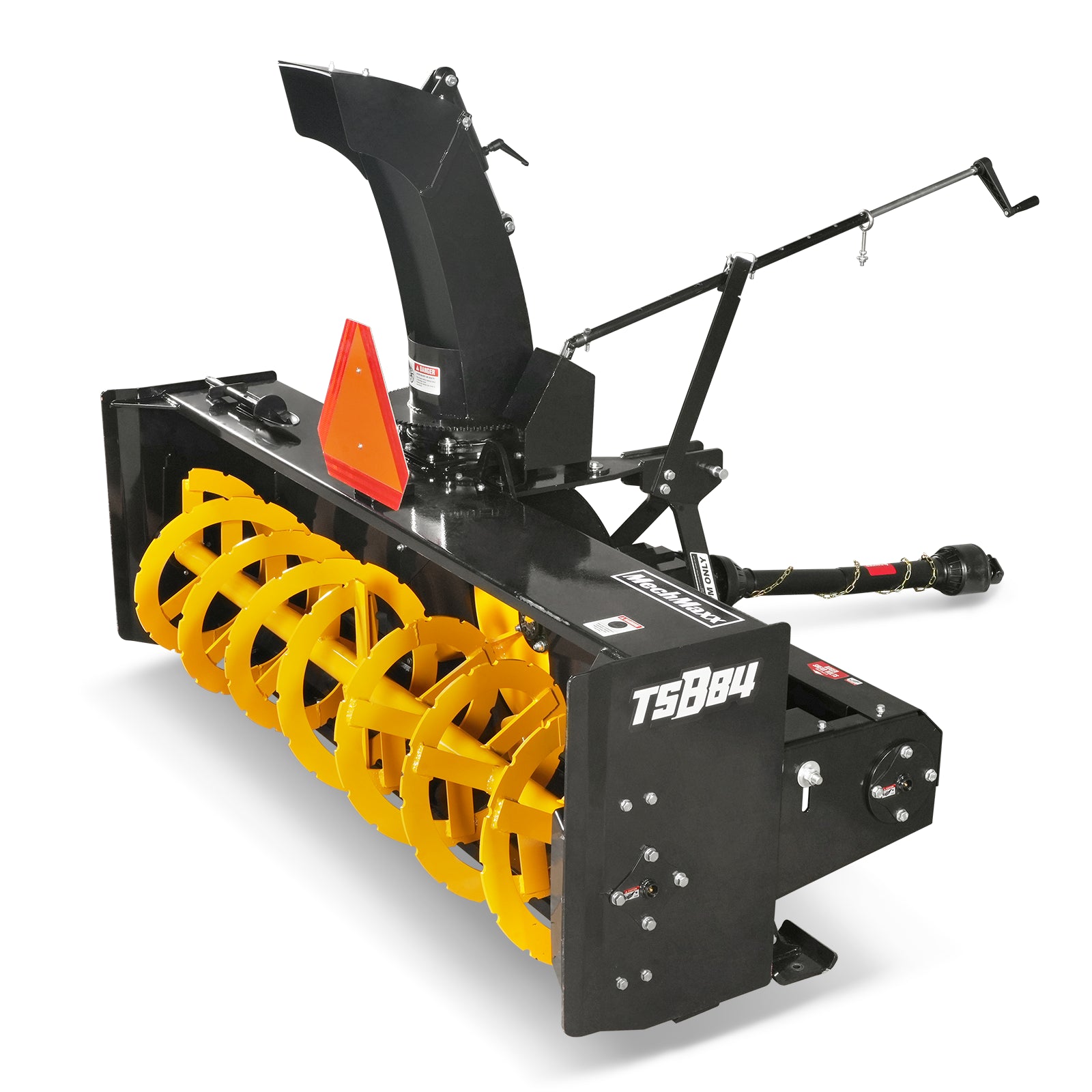 84" 3 Point PTO Snow Blower 24" Impeller Diameter 360° Snow Chute (PTO