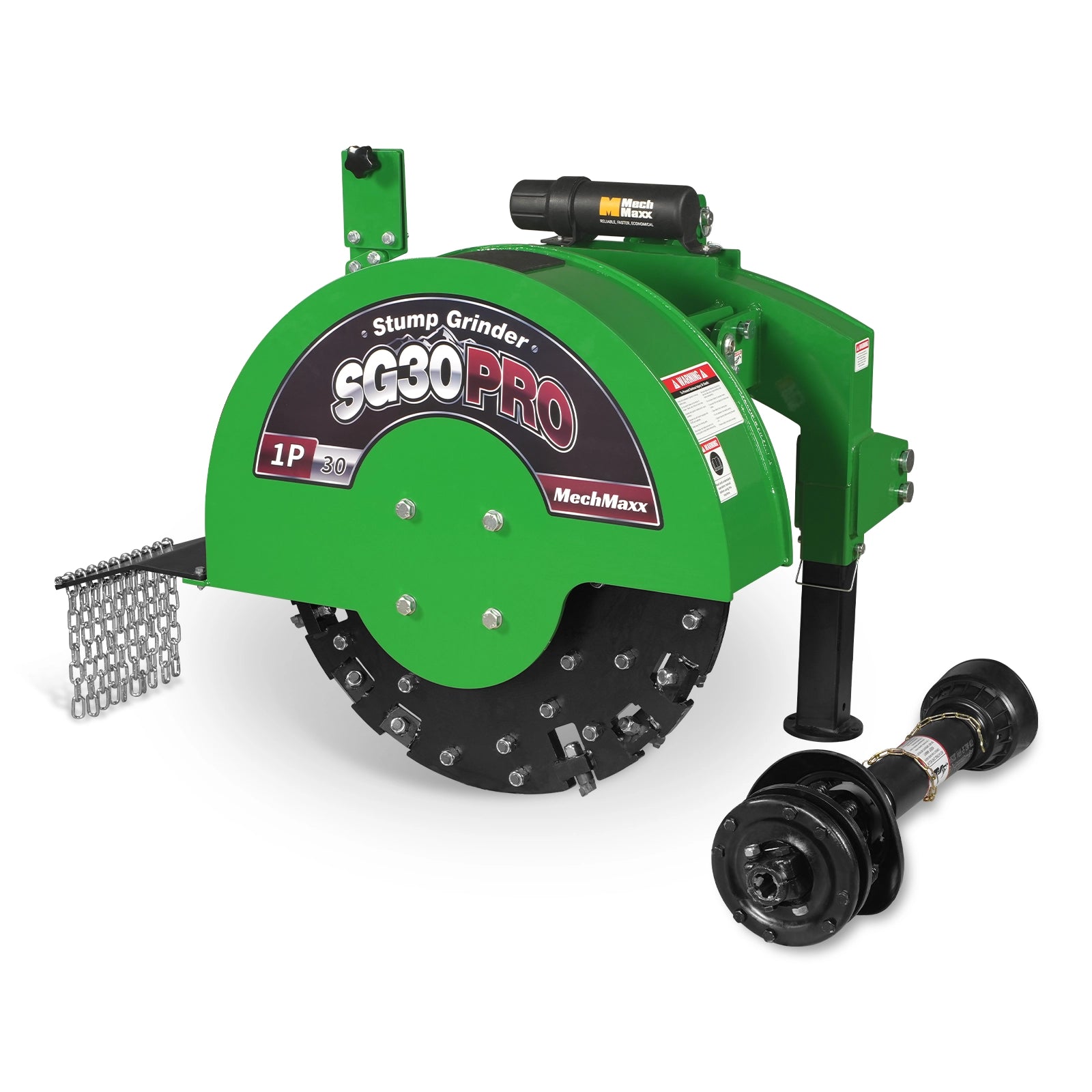 3-Point PTO Stump Grinder, 30 in Flywheel, 40-100HP, with 44 Carbide T
