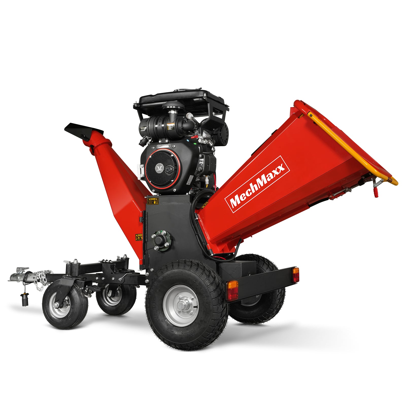 8 inch ZONSEN E-Start 1000cc 35hp Gas Powered 4 - Wheel Drum Wood Chip