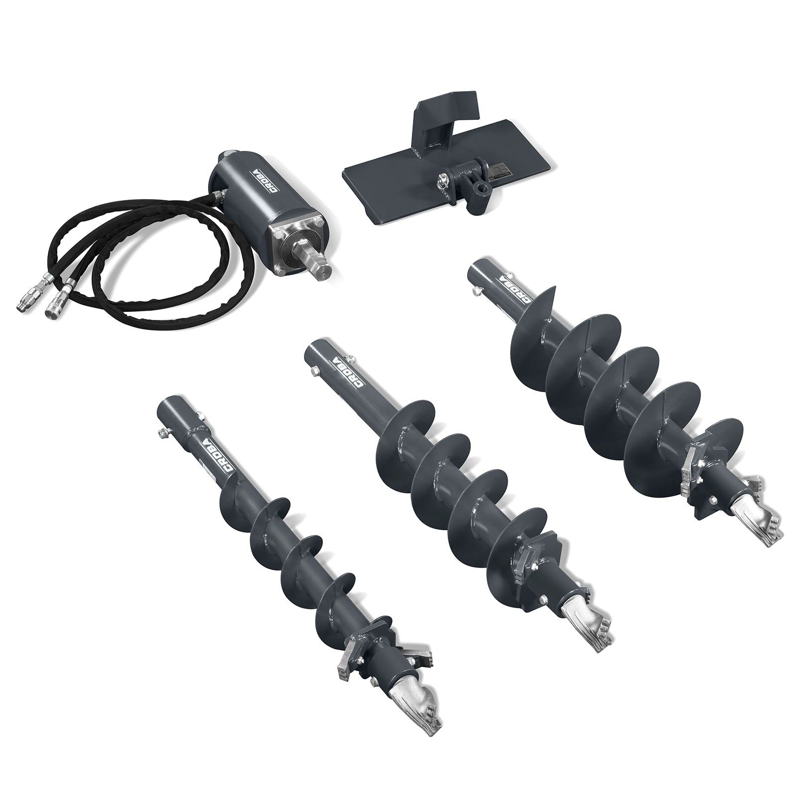 Mini Skid Steer Drive Auger with 6" , 9" , 12" Dia. Auger Bits