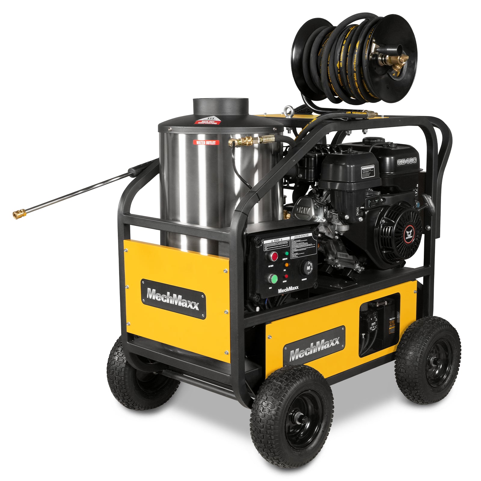 4000 PSI 4 GPM 15 HP ZONSEN E-Start Gas Engine Hot Water Pressure Wash
