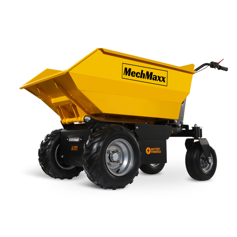 1100 lb 1000W DC Motor 48V Battery Powered Hydraulic Tipping Dump Cart