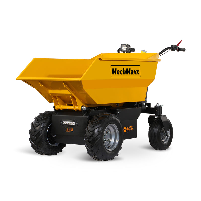 1100 lb 1000W DC Motor 48V Battery Powered Hydraulic Tipping Dump Cart