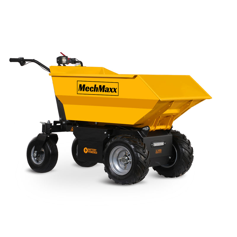 1100 lb 1000W DC Motor 48V Battery Powered Hydraulic Tipping Dump Cart
