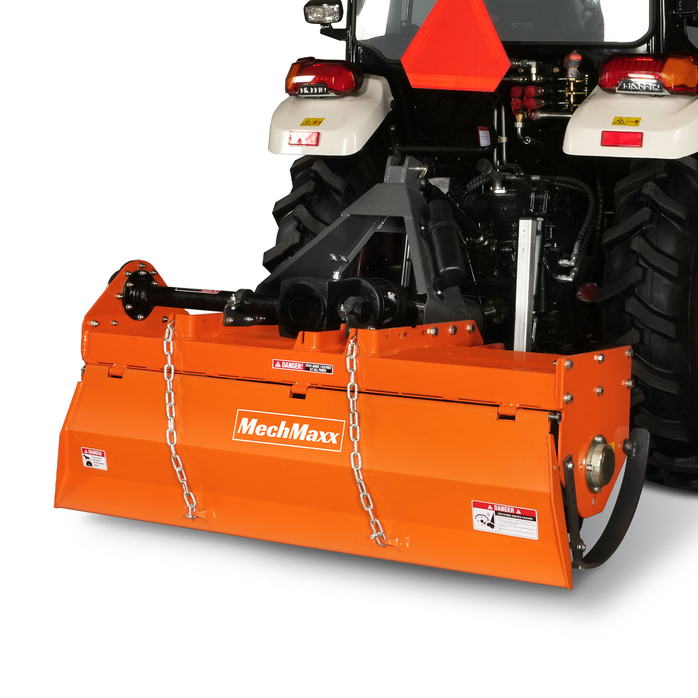 5FT 3-Point Gear Drive Rotary Tiller, 25-50HP Tractor, PTO Shaft Inclu