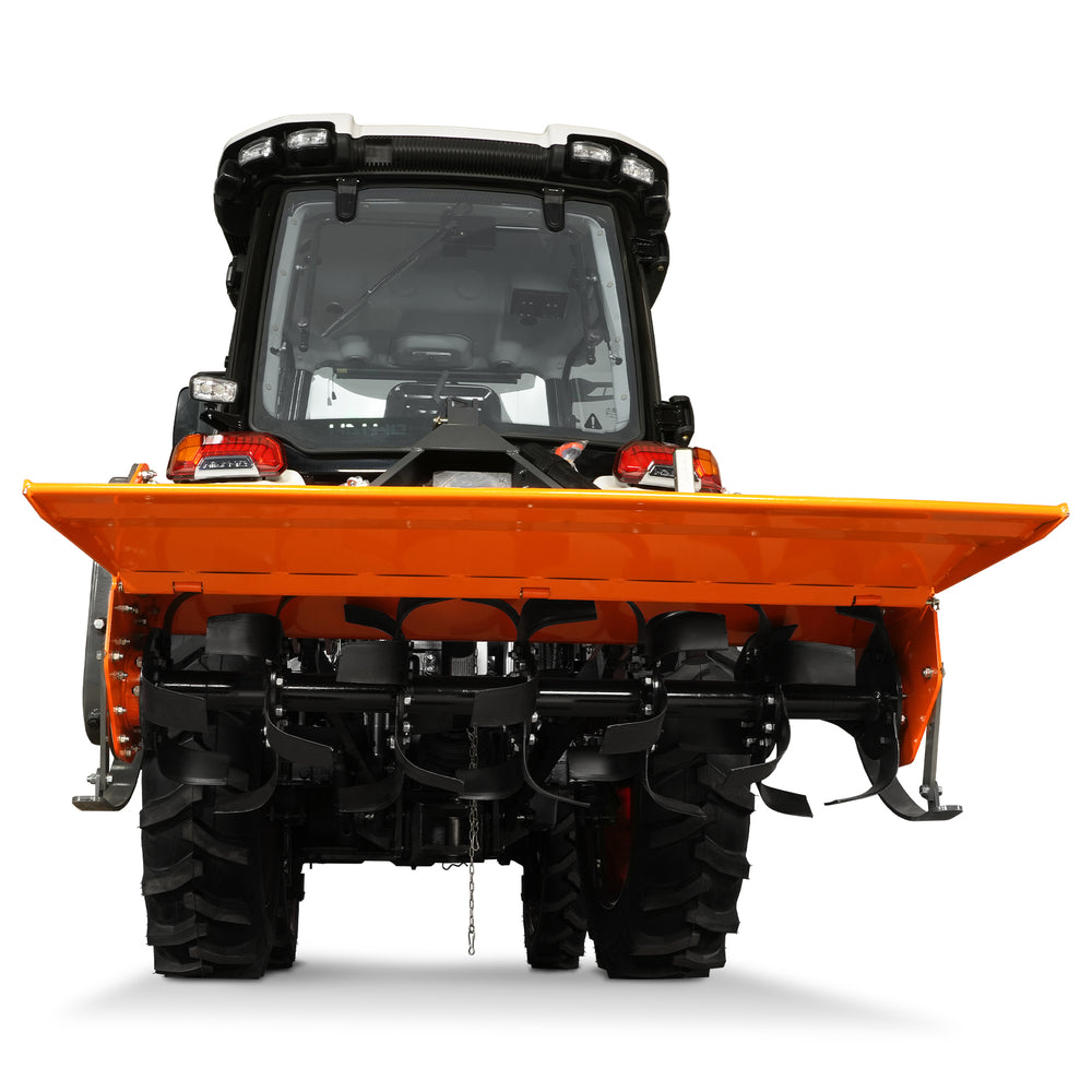 5FT 3-Point Gear Drive Rotary Tiller, 25-50HP Tractor, PTO Shaft Inclu