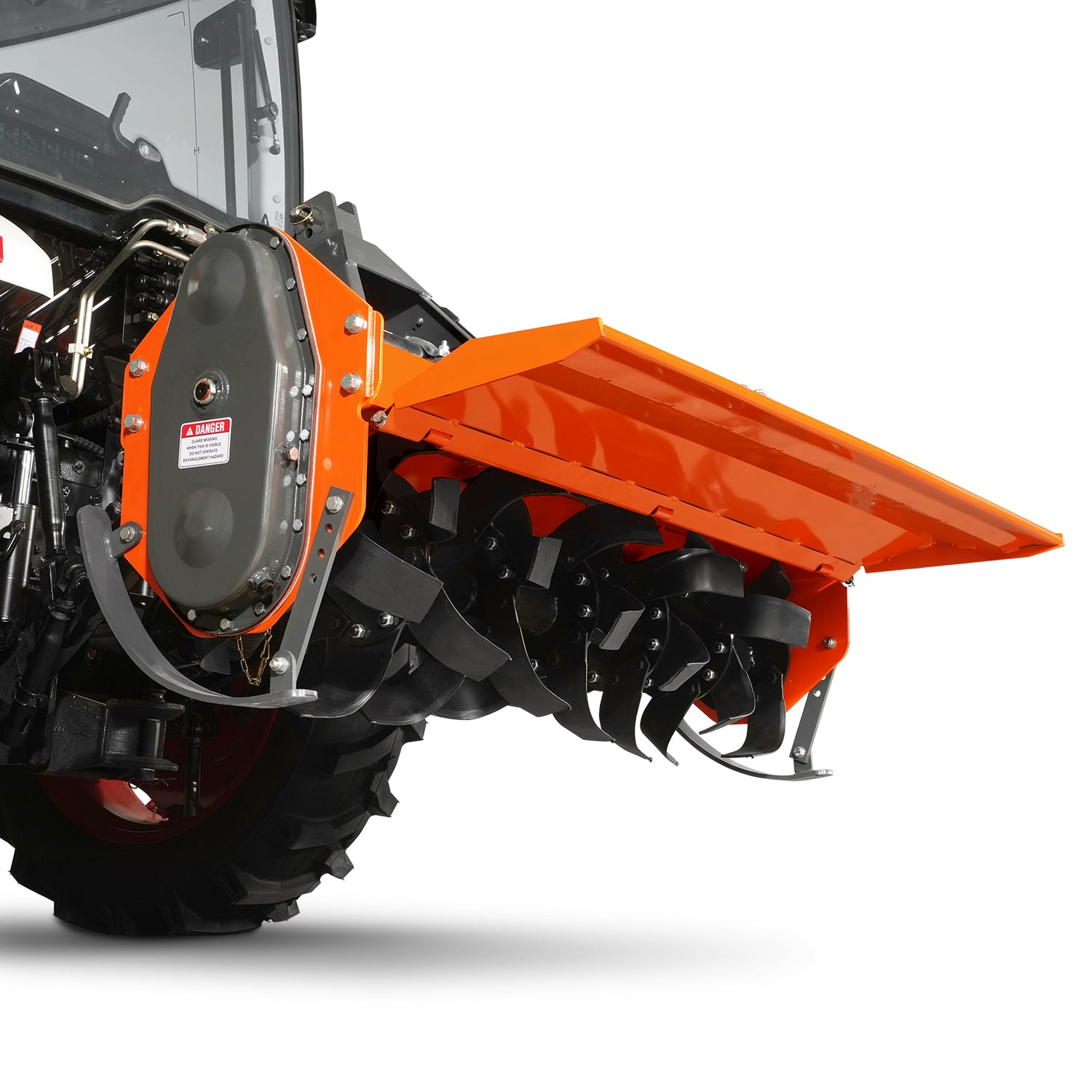 5FT 3-Point Gear Drive Rotary Tiller, 25-50HP Tractor, PTO Shaft Inclu