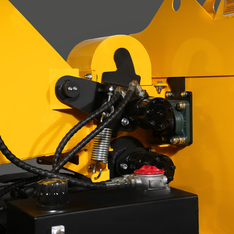 Twin Cylinder Gas Engine with 7” Hydraulic Wood Chipper-Model DCH7