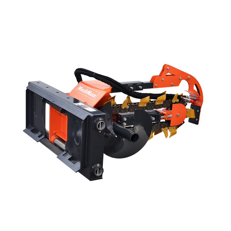 MechMaxx 28'' Side Shaft Trencher Skid Steer Attachment
