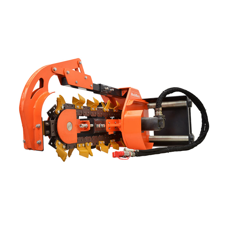 MechMaxx 28'' Side Shaft Trencher Skid Steer Attachment