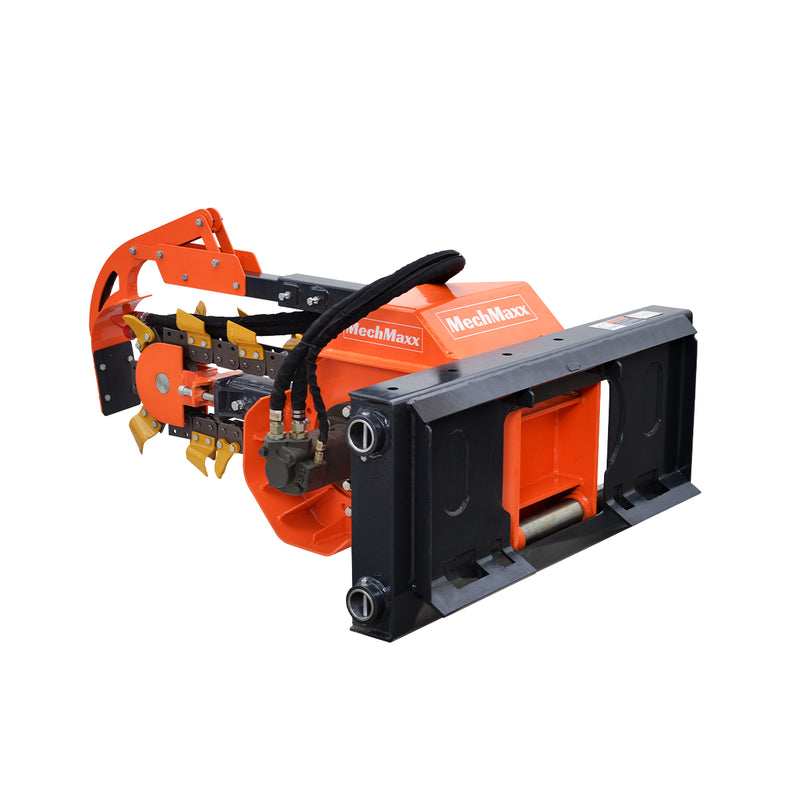 MechMaxx 28'' Side Shaft Trencher Skid Steer Attachment