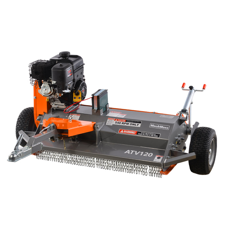 MechMaxx 48in Working Width Flail Mower ATV, B&S Gasoline Engine