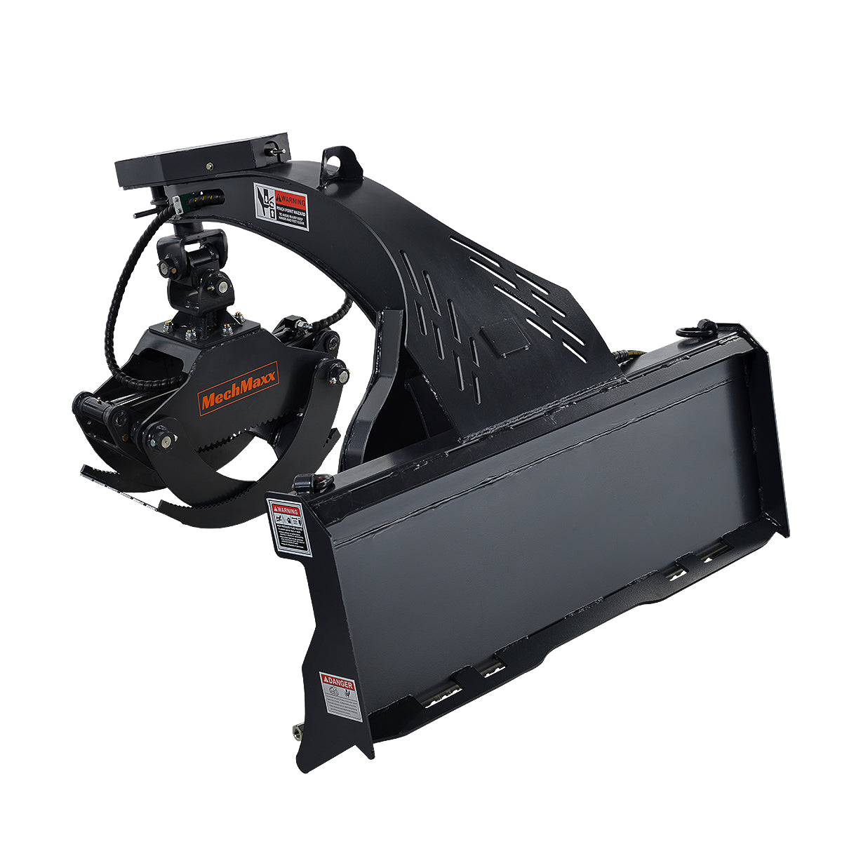 50" Skid Steer Rotary Log Grapple, 180° Rotation, 3000 Lbs Capacity
