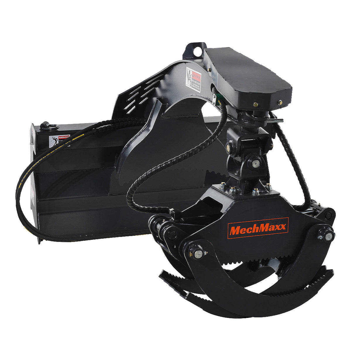 50" Skid Steer Rotary Log Grapple, 180° Rotation, 3000 Lbs Capacity
